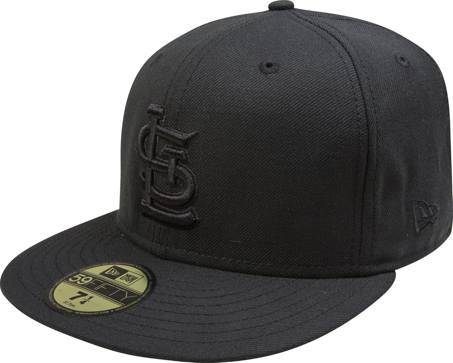 New Era Black on Black 59FIFTY Fitted Cap - Walmart.com