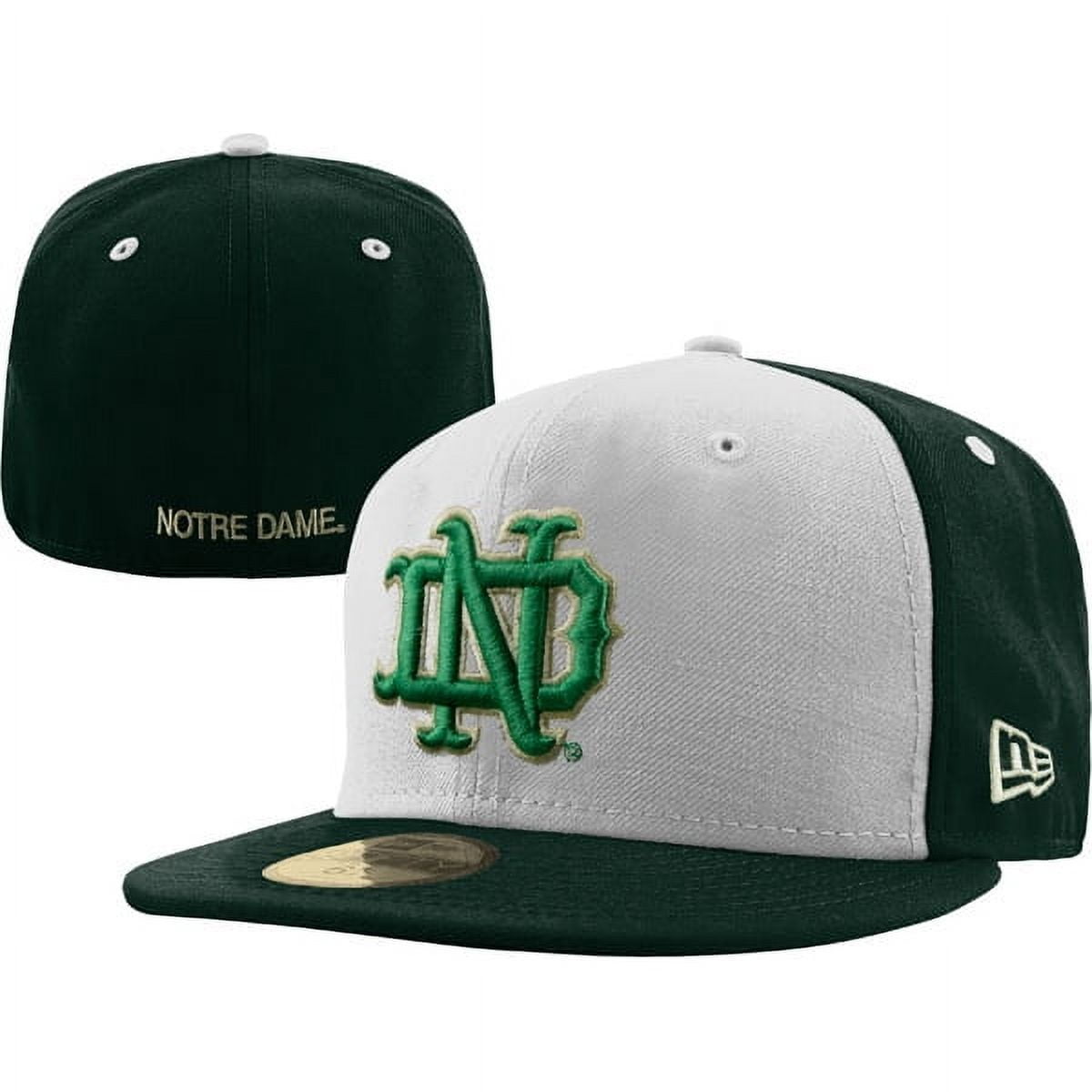 New Era Notre Dame Fighting Irish White/Green Vault 59FIFTY Fitted Hat ...
