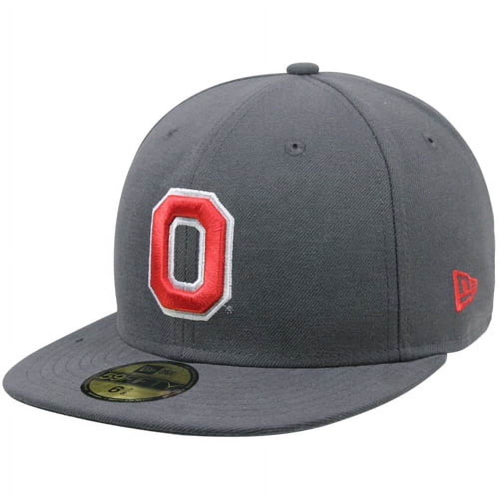 New Era Ohio State Buckeyes 59FIFTY Logo Fitted Hat - Charcoal ...