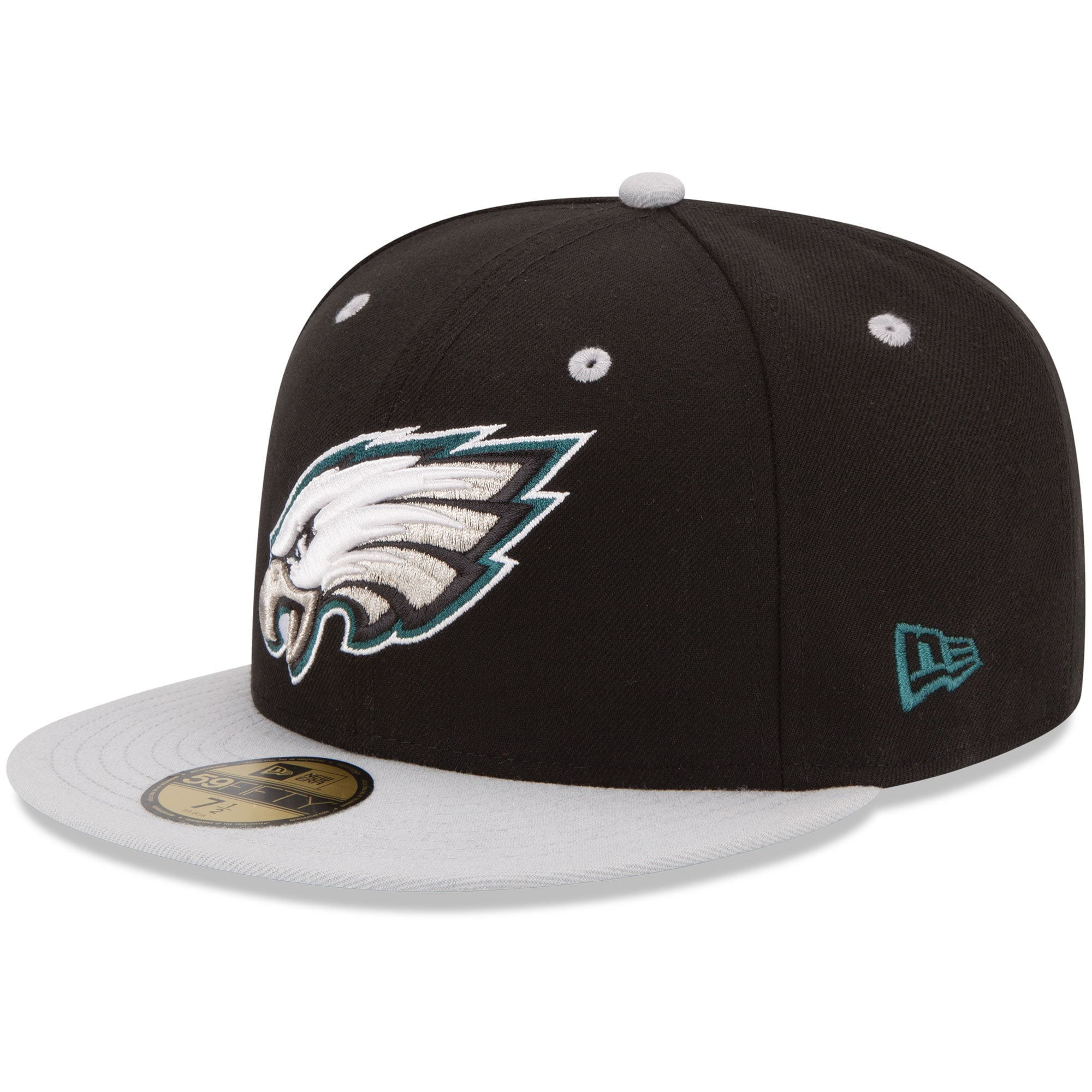 New Era Philadelphia Eagles 2Tone 59FIFTY Fitted Hat - Black/Gray ...