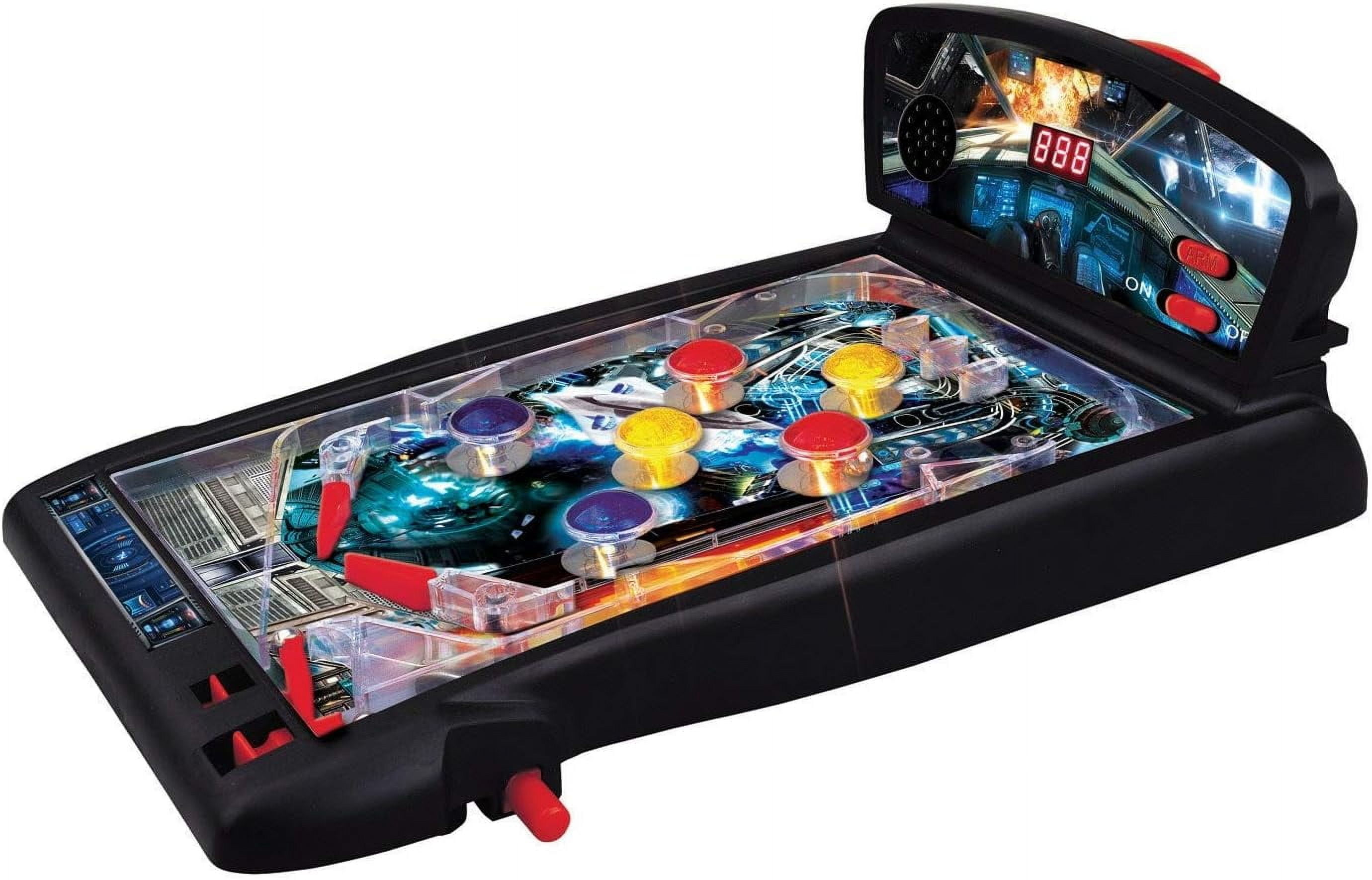 New Era Pinball Game Black – Interactive Tabletop or Floor Arcade Pinball Machine for Kids ...