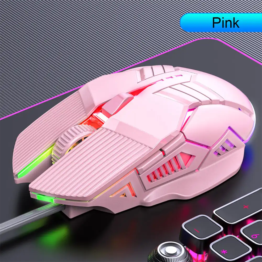 New Ergonomic Wired Gaming Mouse USB Computer Mouse Gaming RGB Mause Gamer Mouse 6 Button LED ...
