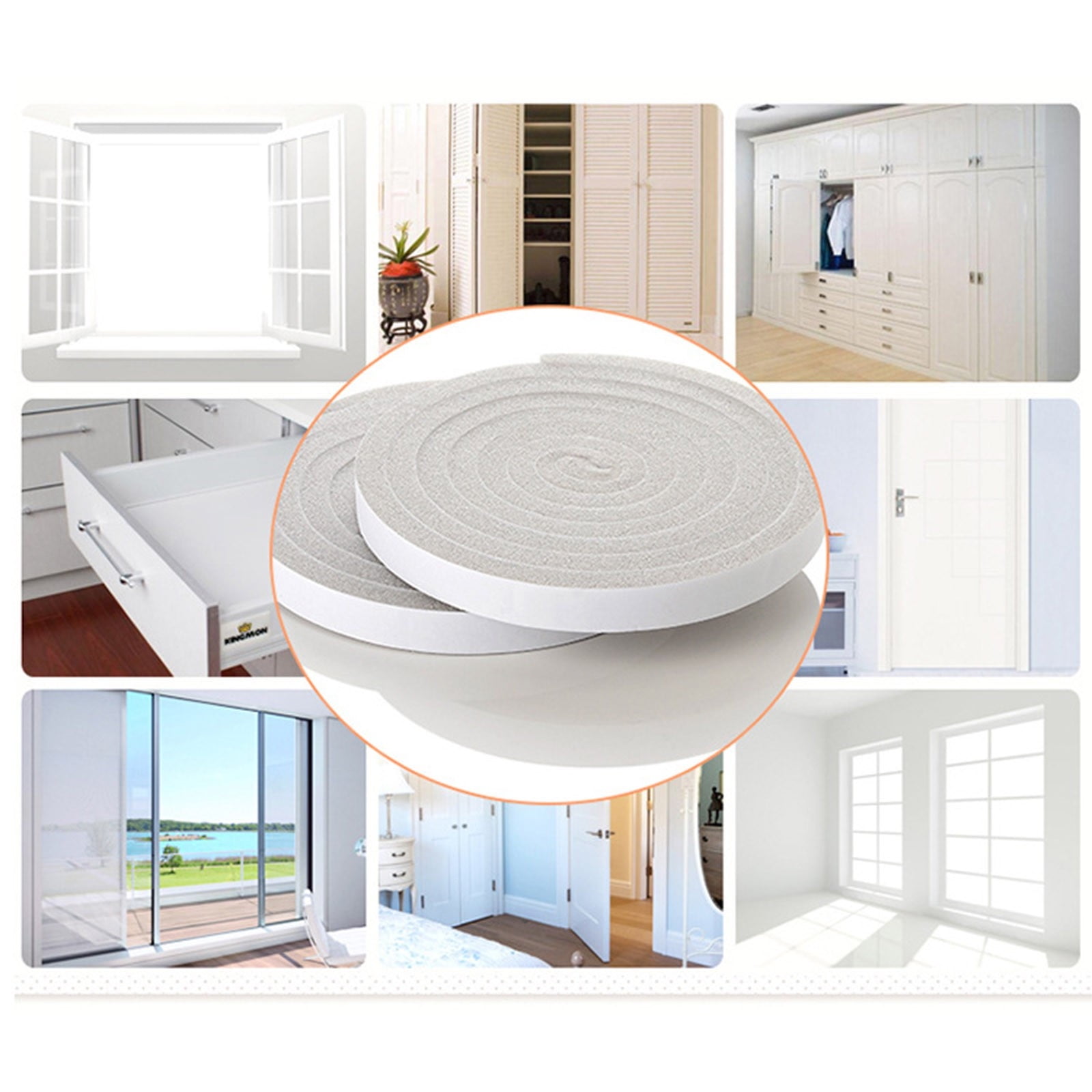 New Essentials, Soundproof Foam Strip, Weatherproof Sealing Tape, 2 ...