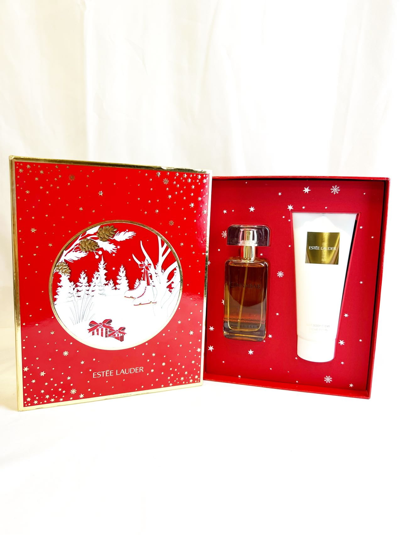 Estee Lauder Cinnabar Duo Gift Set: Eau De Parfum Spray 1.7oz & Luxe ...