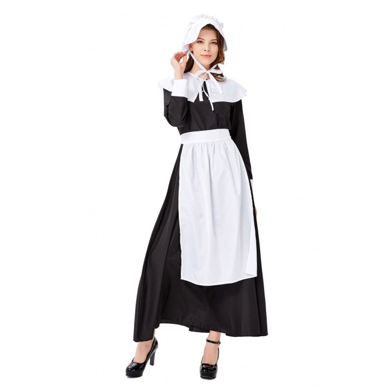 New European and American Last Century Farm Garden Farm Dress Maid Maid ...