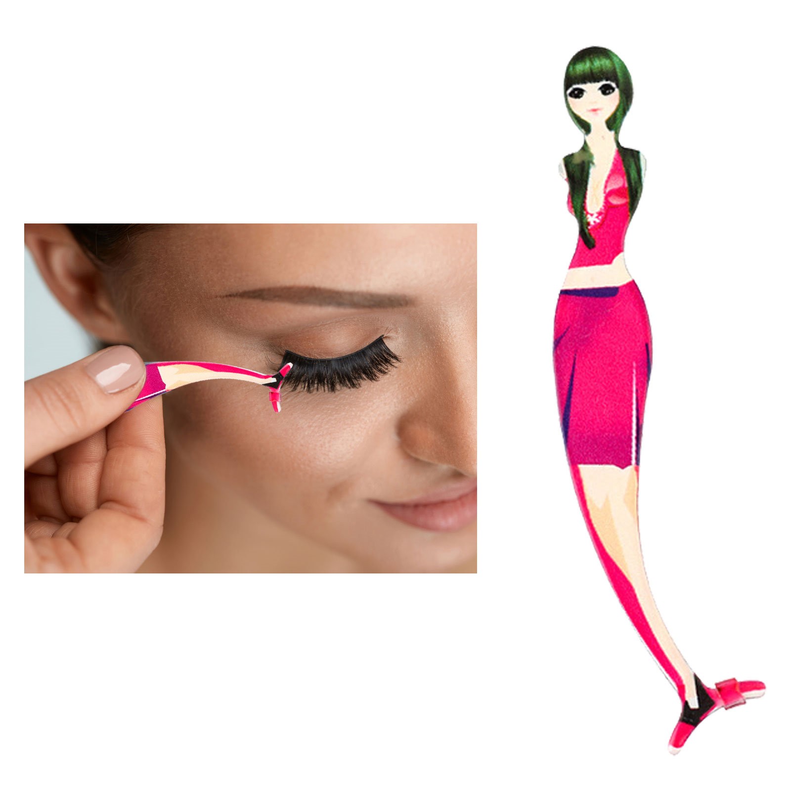 New Eyelash Clip Multifunctional Tweezers Stainless Steel False Eyelash ...