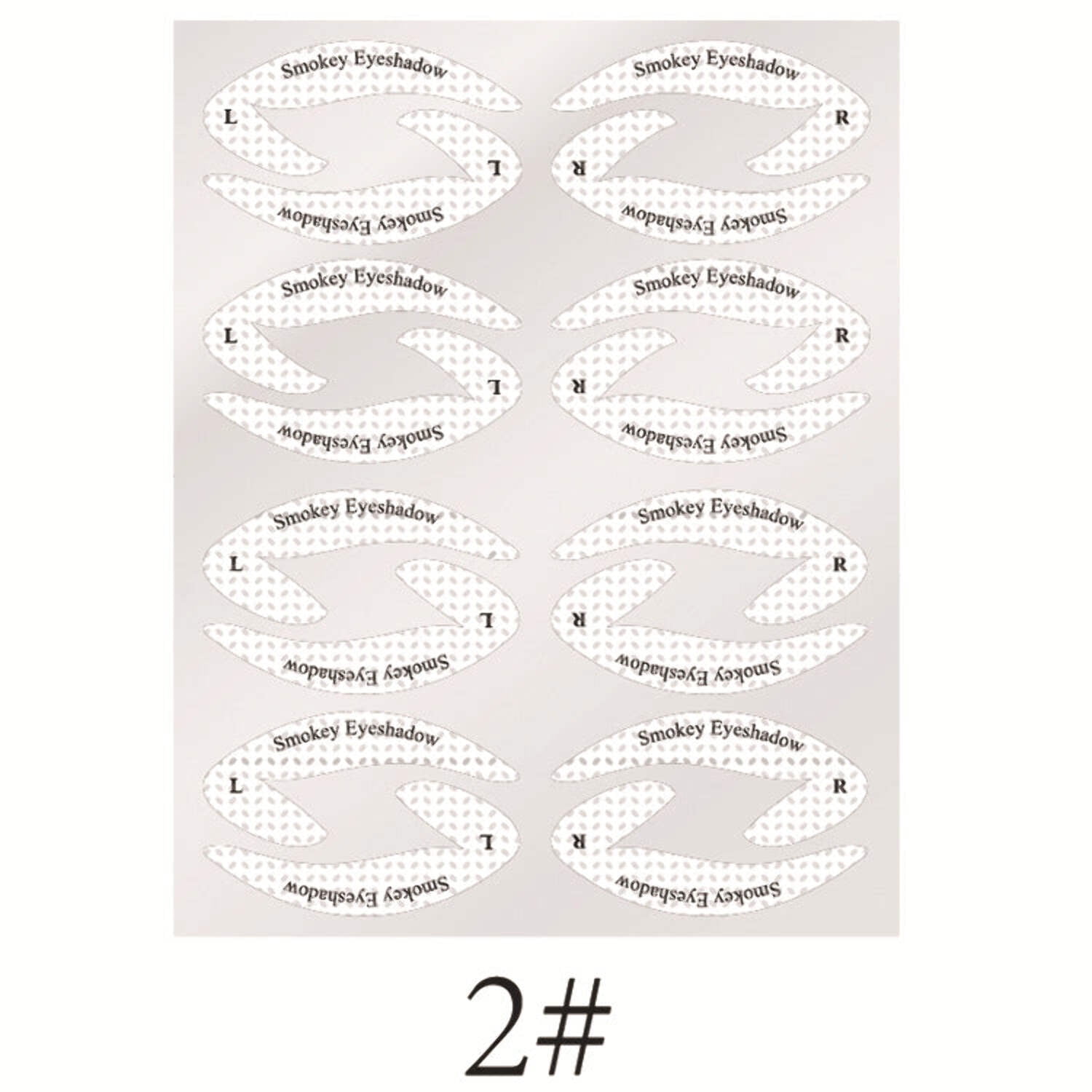 New Eyeshadow Eyeliner Makeup Template Sticker - Walmart.com