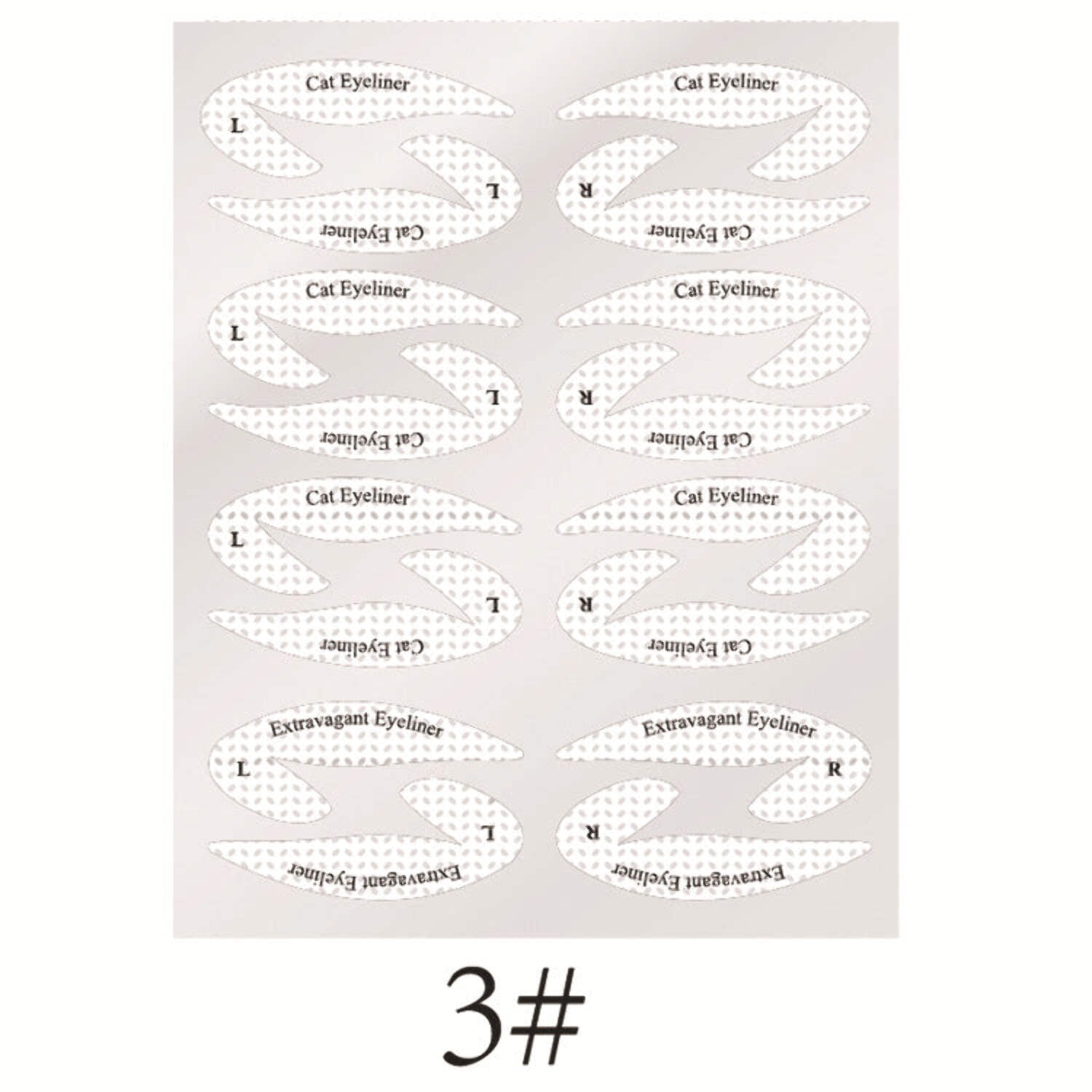 New Eyeshadow Eyeliner Makeup Template Sticker - Walmart.com