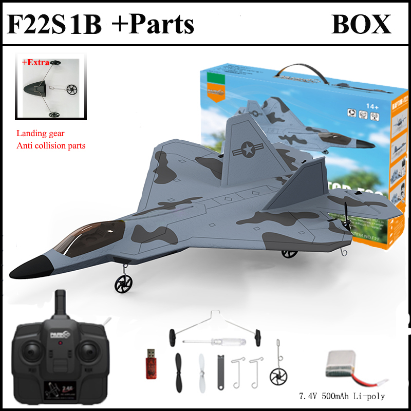 New F22S 2.4G 4CH 3D6G RC Airplane Raptor F22 Warplane WLtoys A180 ...