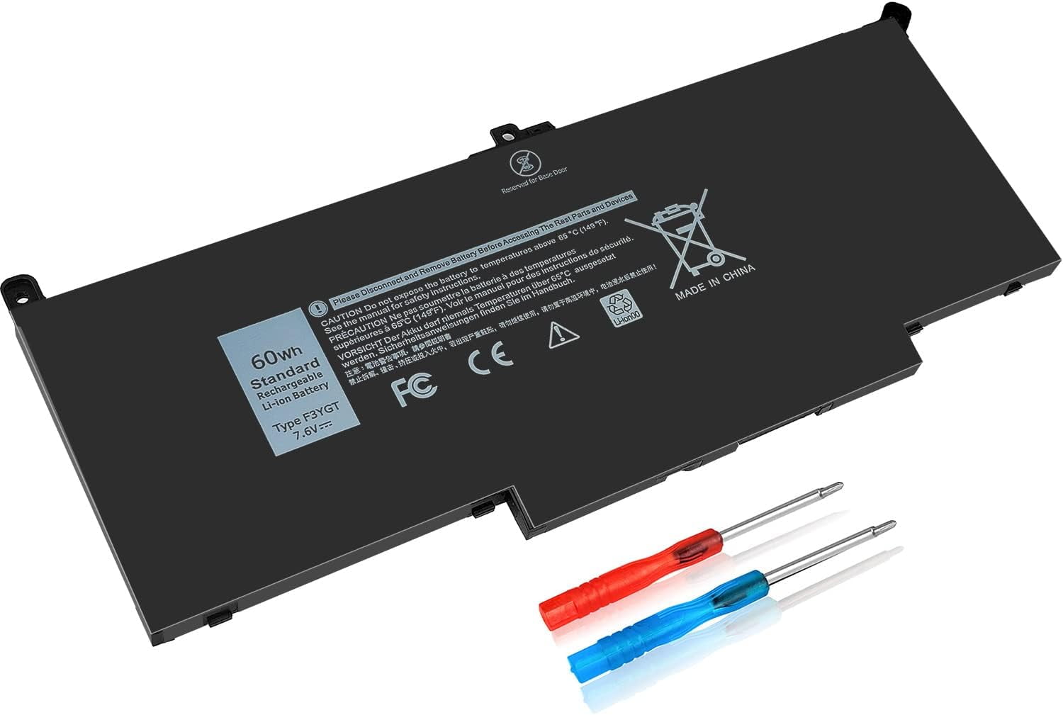 New F3YGT Battery for Dell Latitude 12 7000 7280 7290 Latitude 13 7000 ...