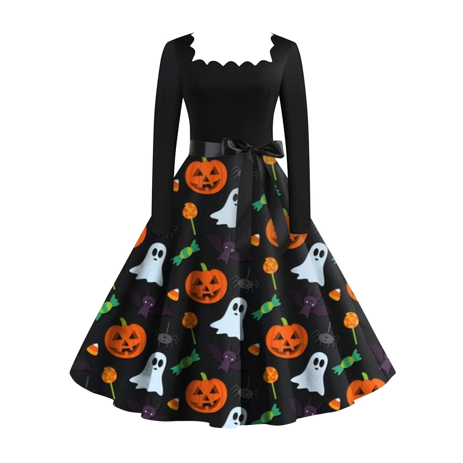 New for Fall! HIMIWAY Sweatshirt Dress Quirky Dress with a Spooky ...