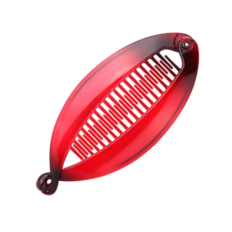 New Fashion Banana Shape Hair Clip Gradient Color Fish Clip Hairpins Hair Accessories for Women ...