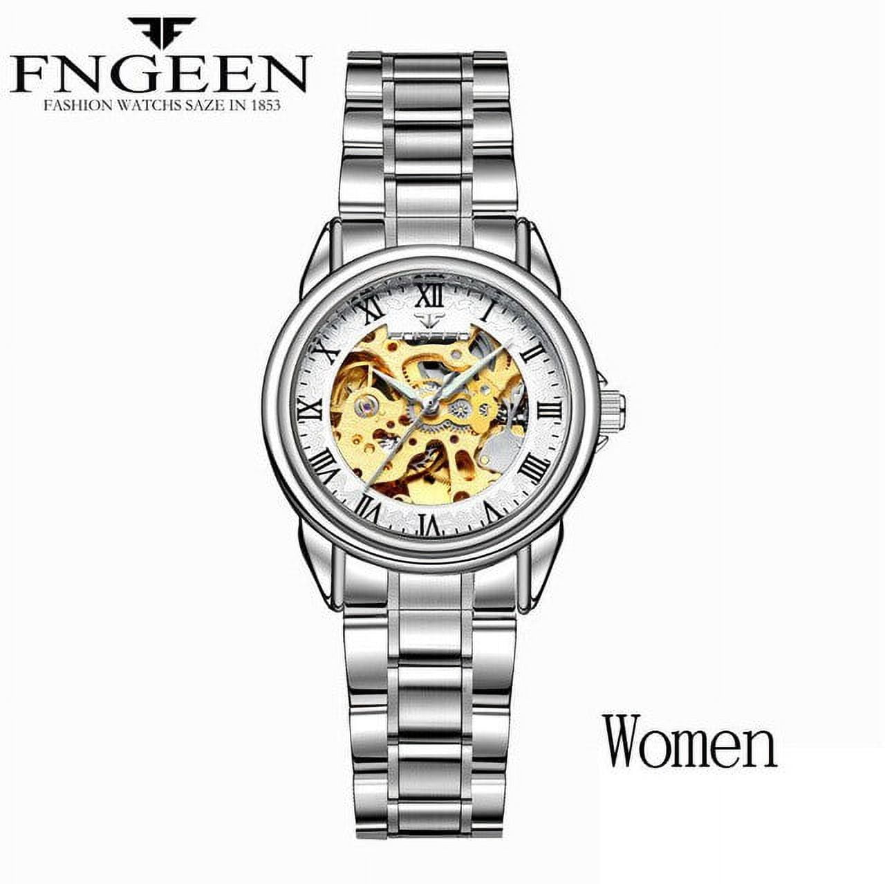 New Fashion Luxury Brand Skeleton Women Mechanical Watch Female Clock ...