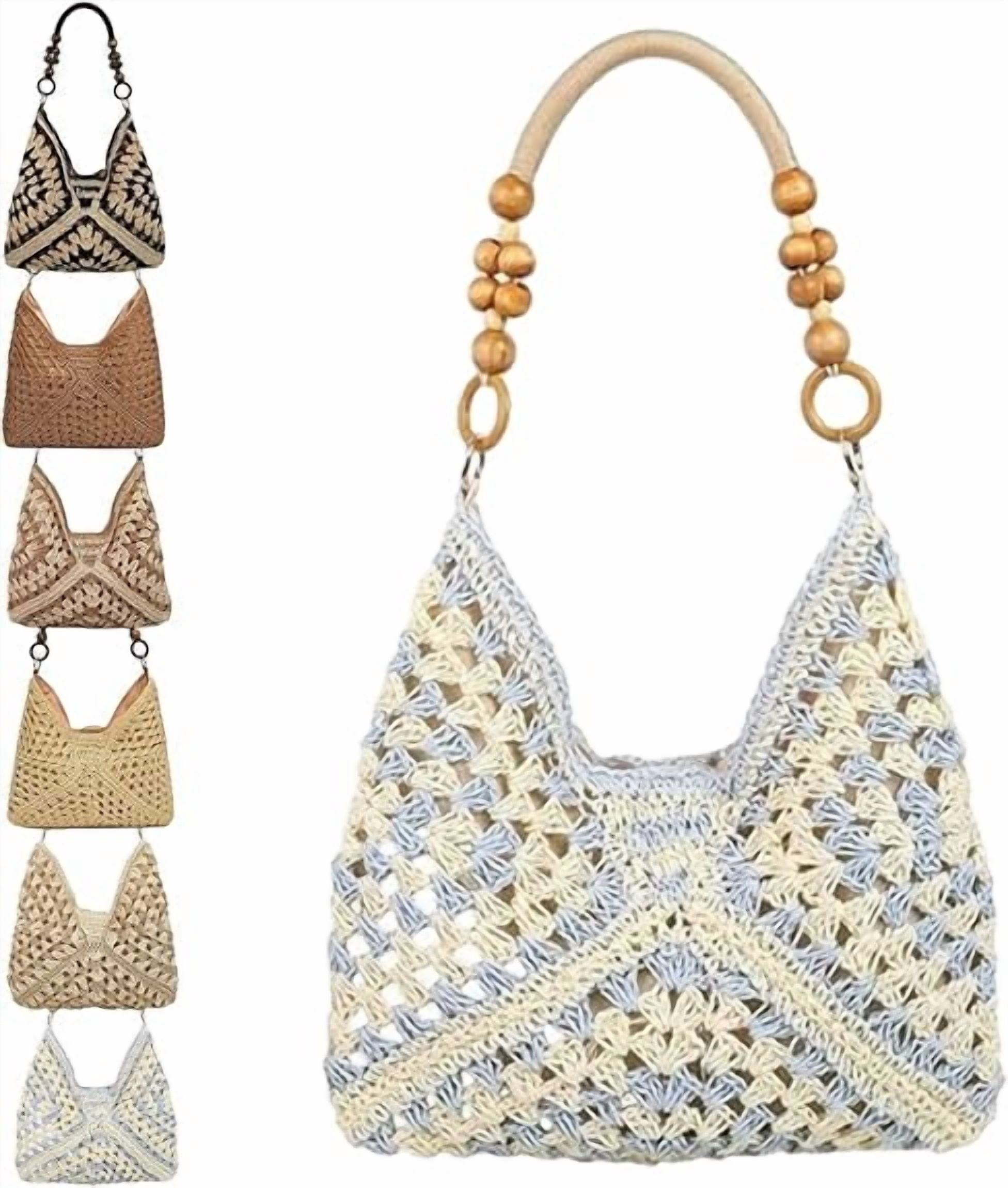 New Fashionable Handmade Woven Bag, Crochet Bucket Bag for Women ...