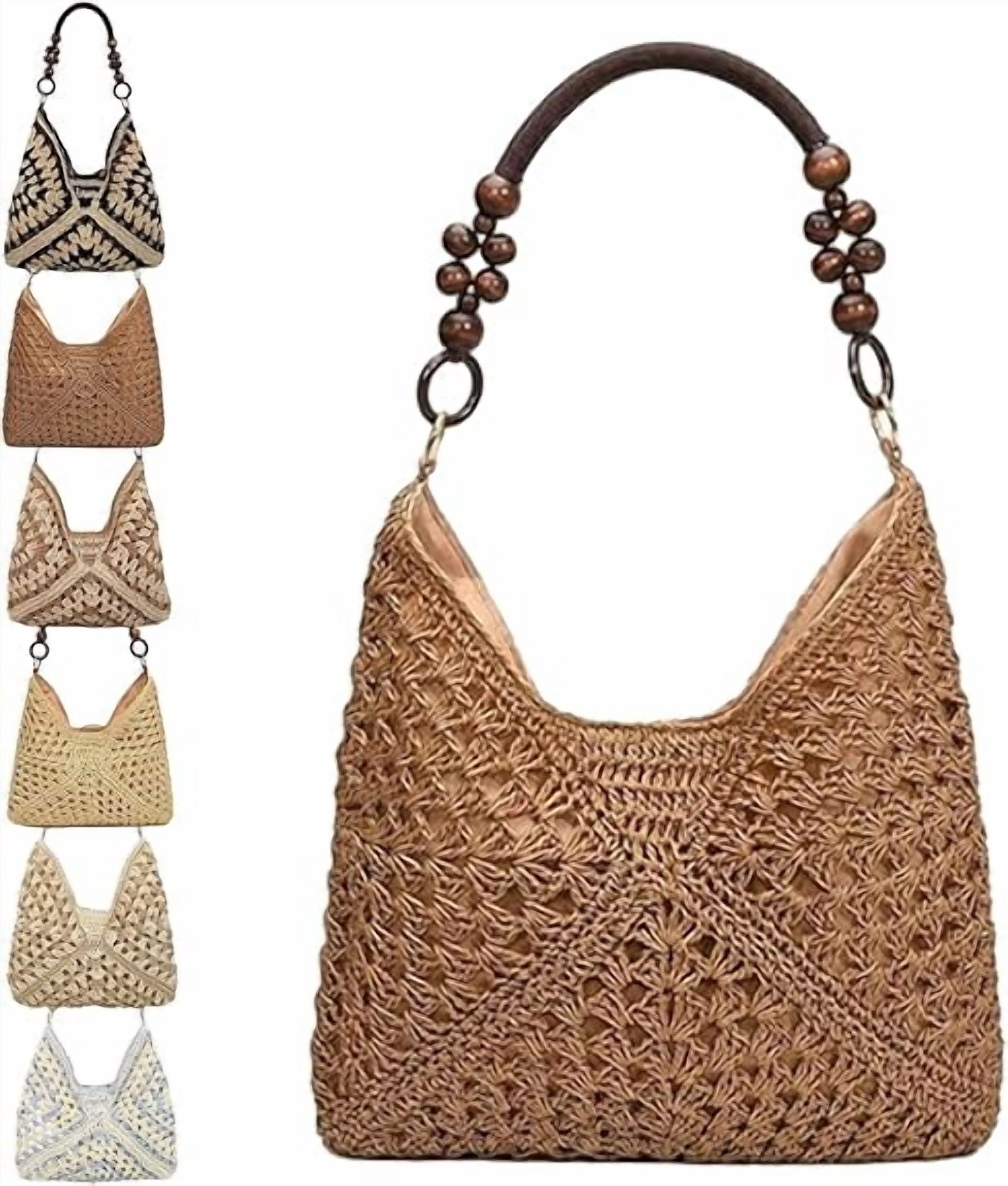 New Fashionable Handmade Woven Bag, Crochet Bucket Bag for Women ...