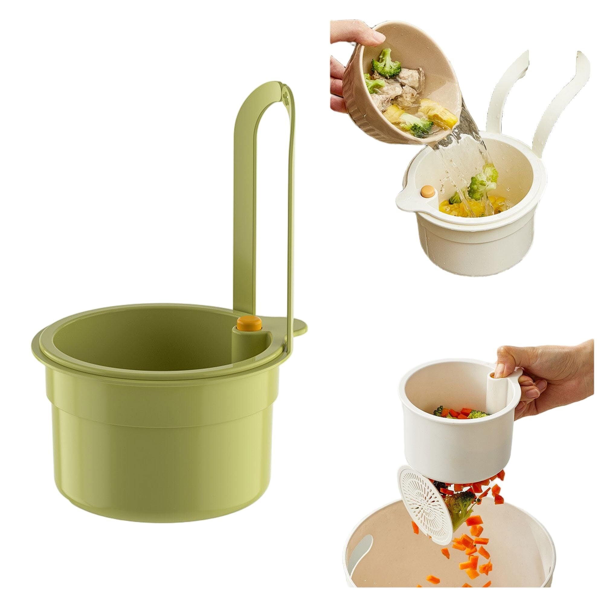 New Faucet Hanging Strainer, Self-Cleaning Kitchen Sink Food Waste ...