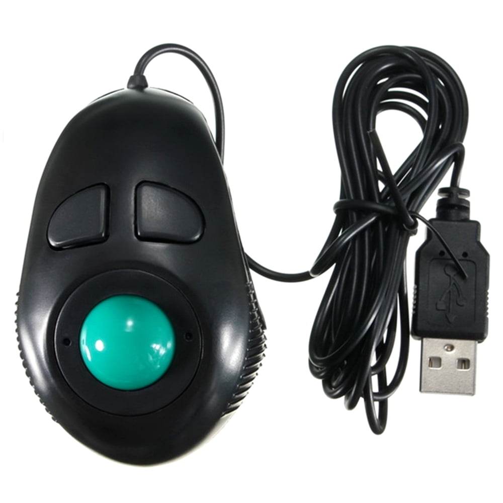 New Finger Handhold 4DB Mini Trackball Mouse Wired Mice Portable Thumb ...