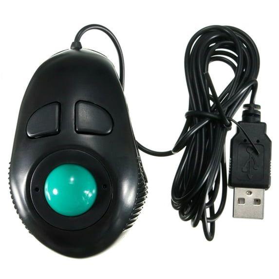 New Finger Handhold 4DB Mini Trackball Mouse Wired Mice Portable Thumb ...