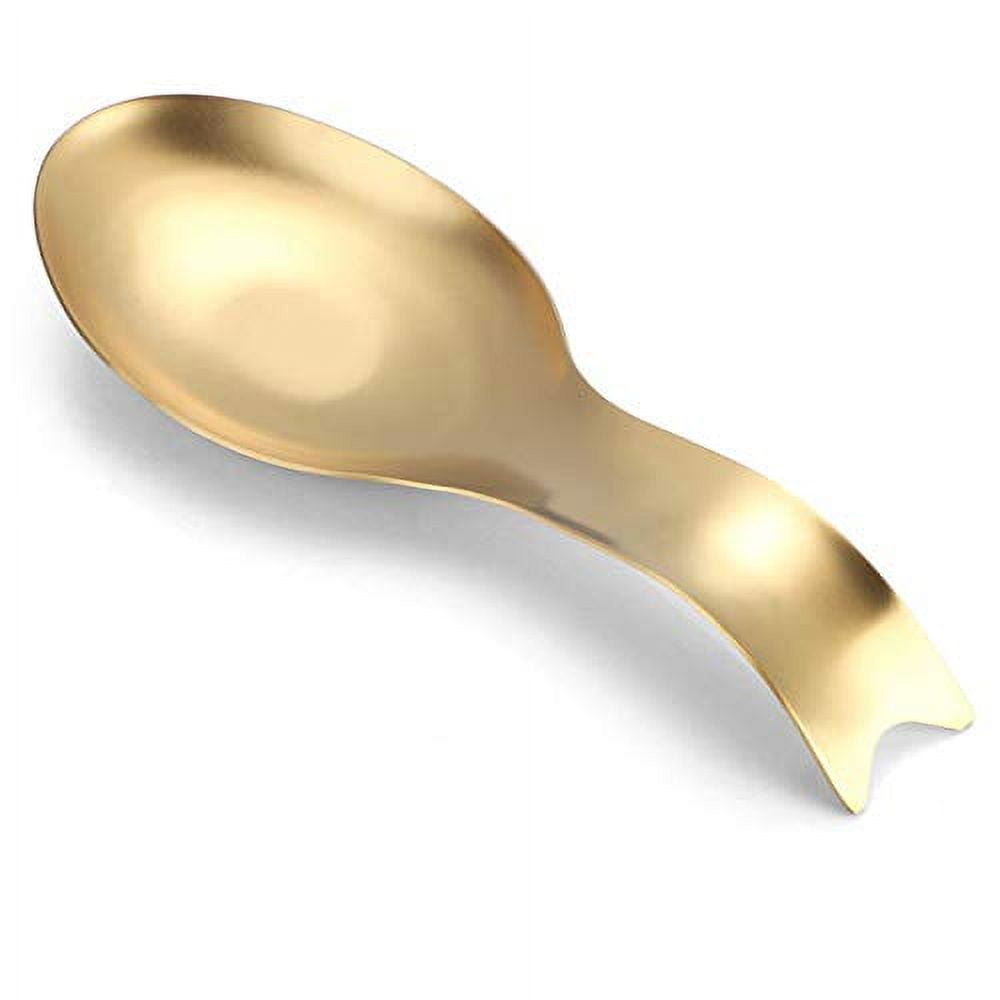 New Fish Shape Spoon Rest, Stainless Steel Spoon Holder, Spatula Ladle ...