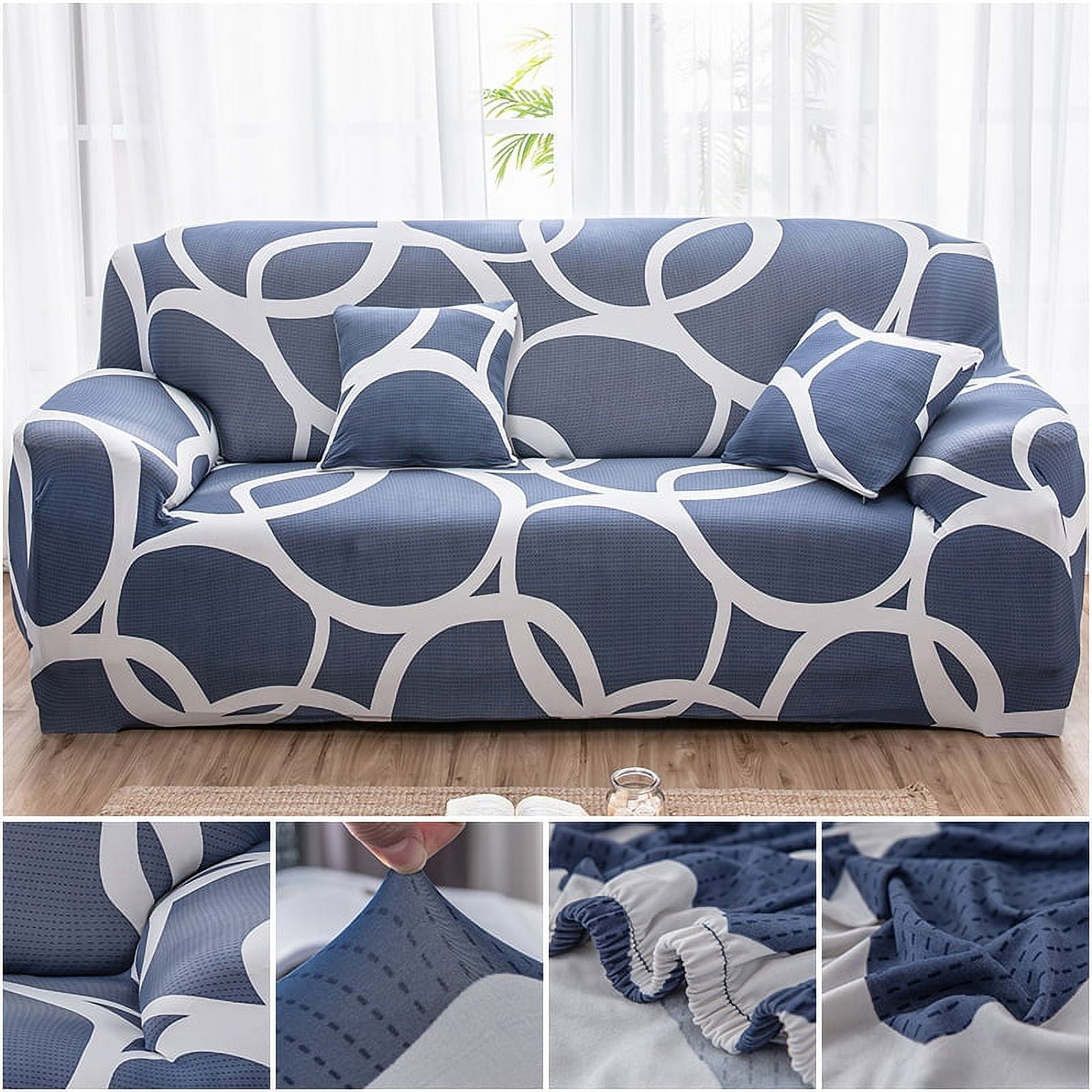 New Floral Sofa Cover Elastic Stretch Sofa Protector for Living Room ...