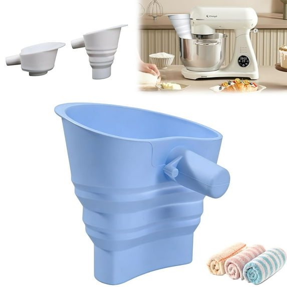 New Flour Funnel for Kitchen Aid Mixer - New Silicone Kitchen Funnels ...
