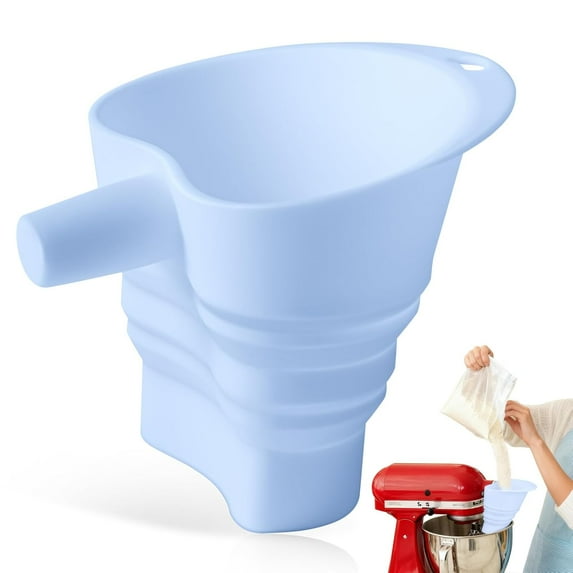 New Flour Funnel for KitchenAid Mixer | Food-Grade Silicone, Stand ...