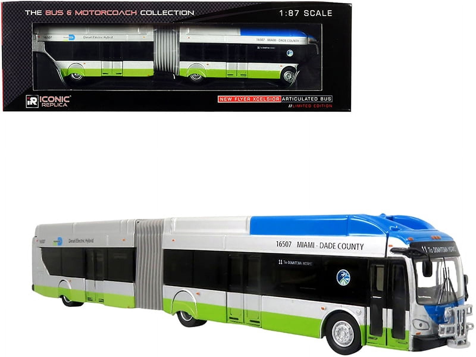 New Flyer Xcelsior XN-60 Aerodynamic Articulated Bus #11 "Miami-Dade ...