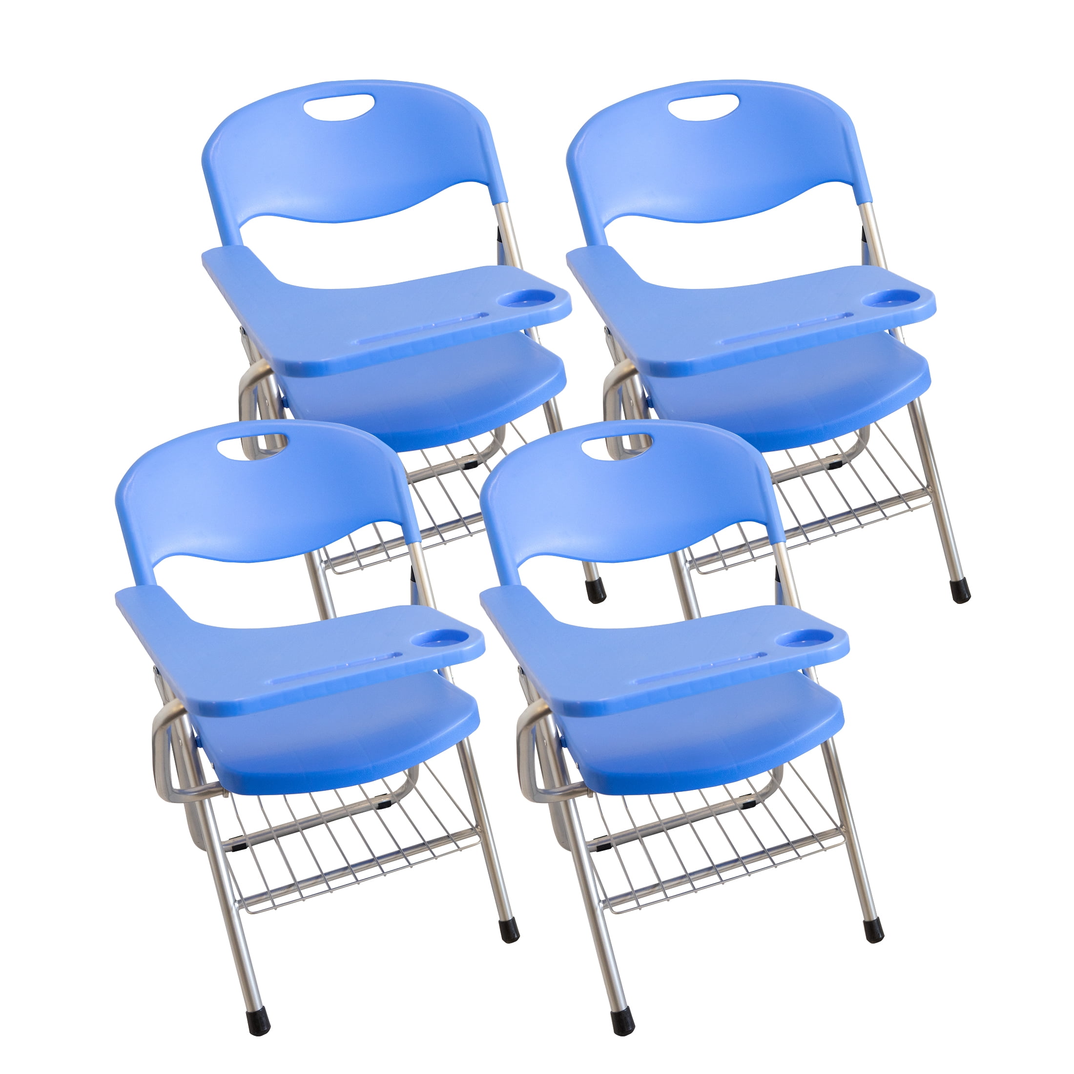 RTC Group Right Hand Pad Tablet Regular Arm Desk Folding Chair, Blue ...