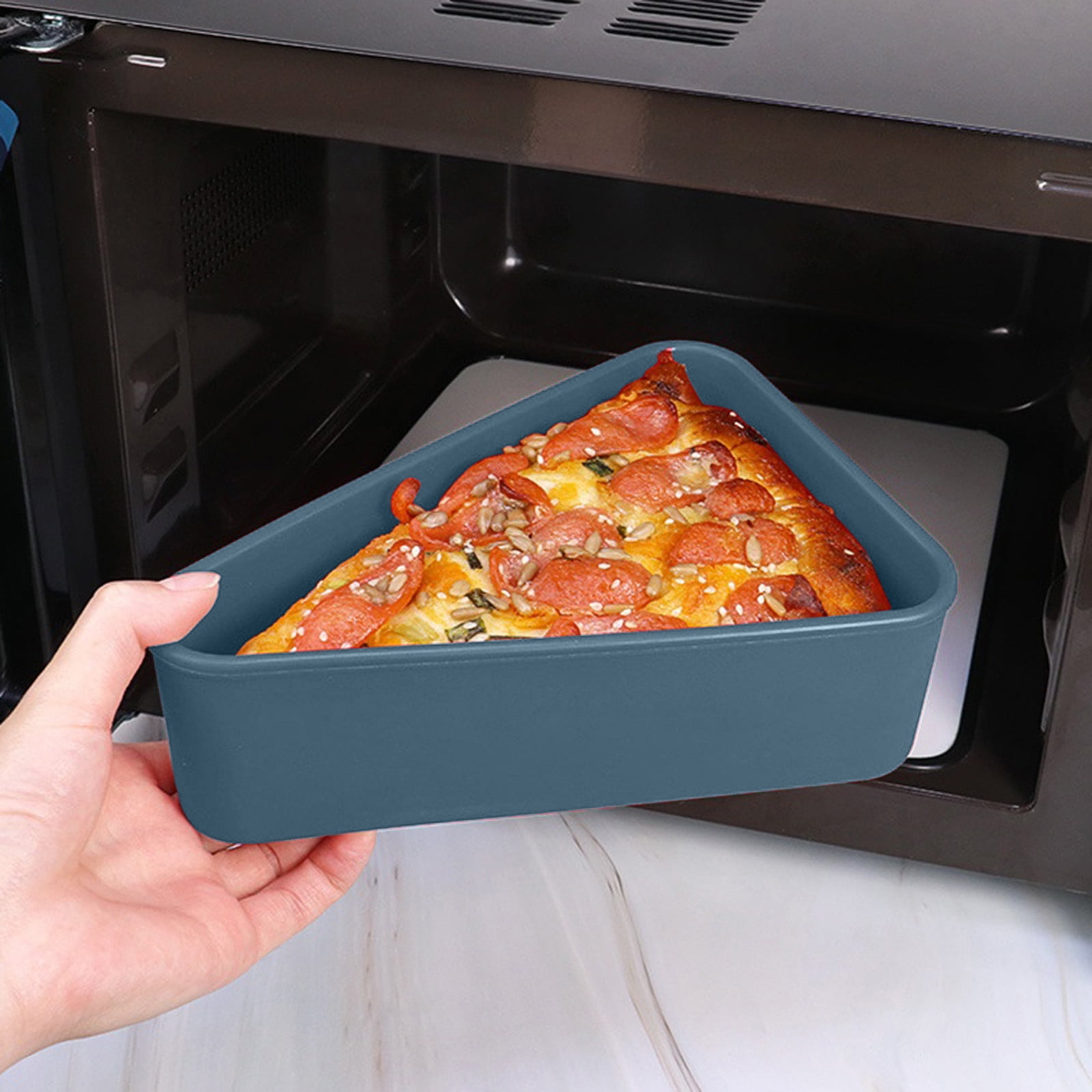 New Food Grade Silicone Pizza Box Food Lunch Storage Box Refrigerator ...