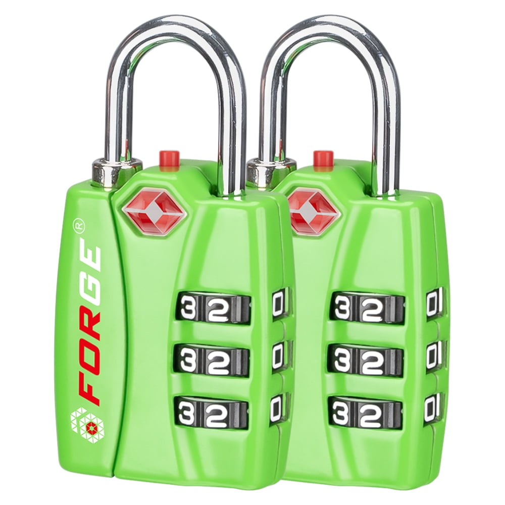 New Forge TSA Approved Luggage Locks - 2 Pack - Lifetime Warranty, Open ...