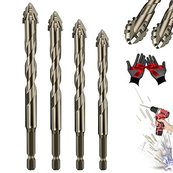 New Four-Flute Sawtooth Eccentric Drill Bit, Cozy Hoome Drill Bits ...