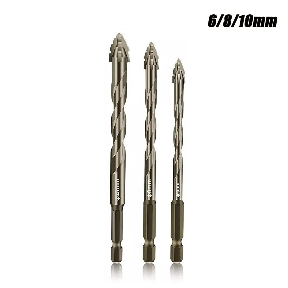 New Four-Flute Sawtooth Eccentric Drill Bit Set, Four Blade Serrated ...