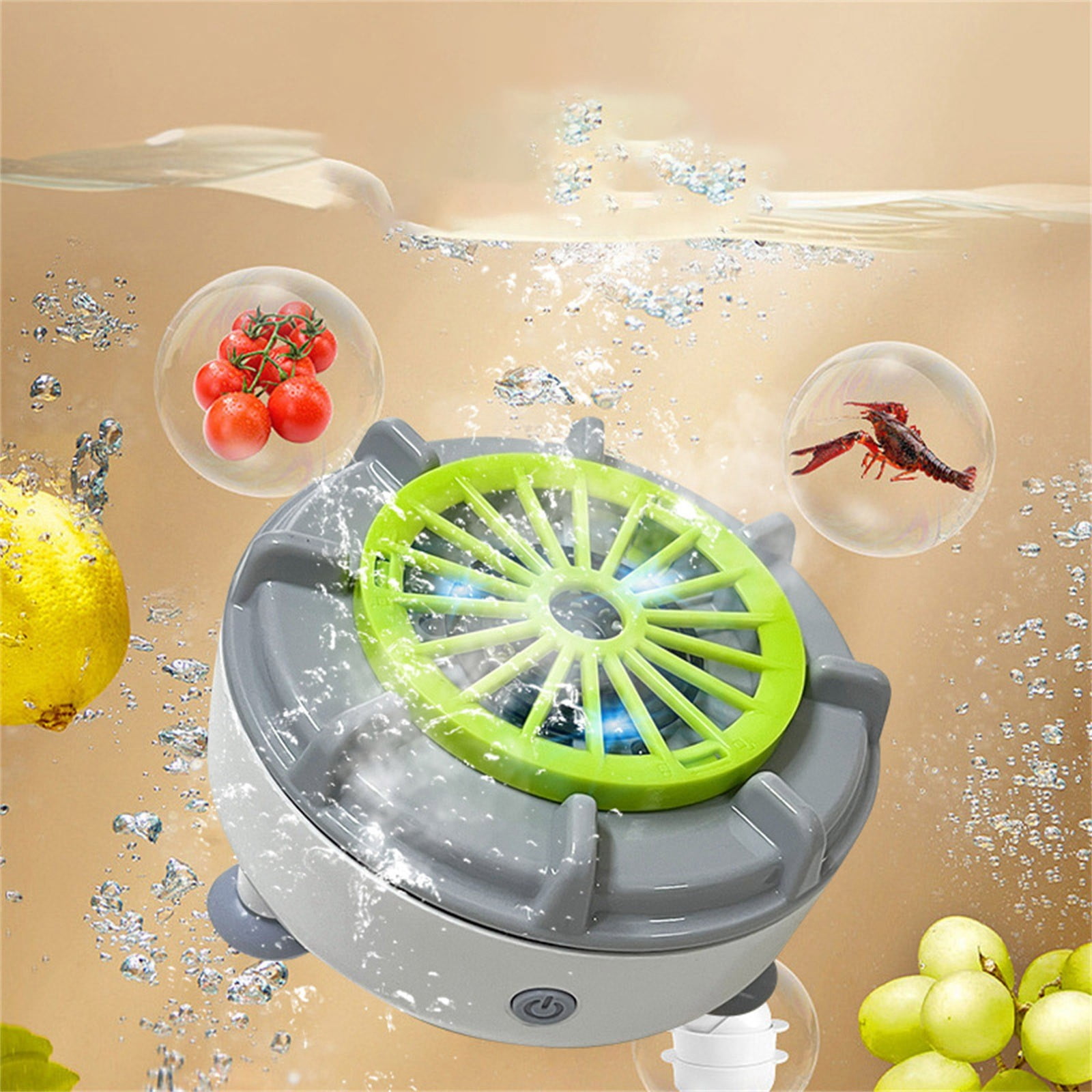 New Fruit And Vegetable Cleaning Machine Portable Fruit Cleaning Device ...