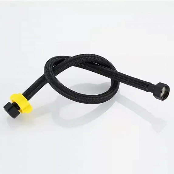 New G1/2" Water Inlet Hose Black Faucet Heater Pipe Toilet Connection ...