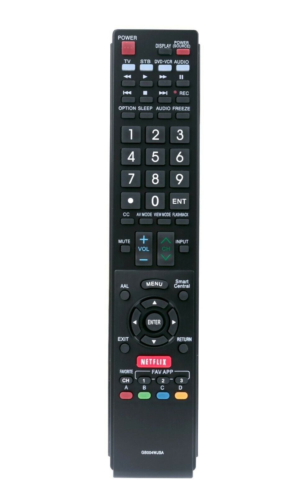 Sharp GB004WJSA Universal Remote Control for Smart TV LC52C6400U ...