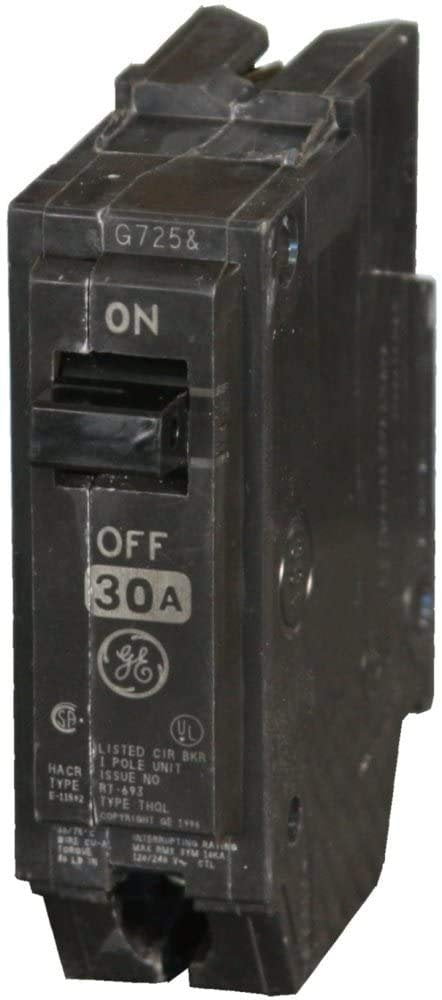 New GE THQL1130 Circuit Breaker Plug in Single Pole 30A 120/240V Pack ...