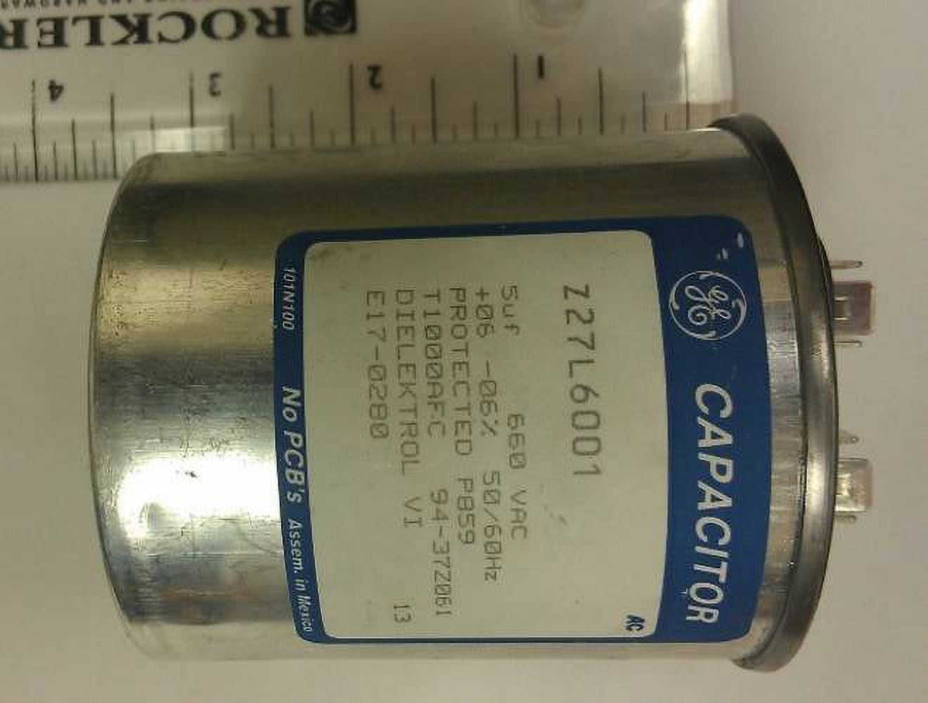 New GE Z27L6001 5uF 660V Capacitor Dielektrol New no box - Walmart.com