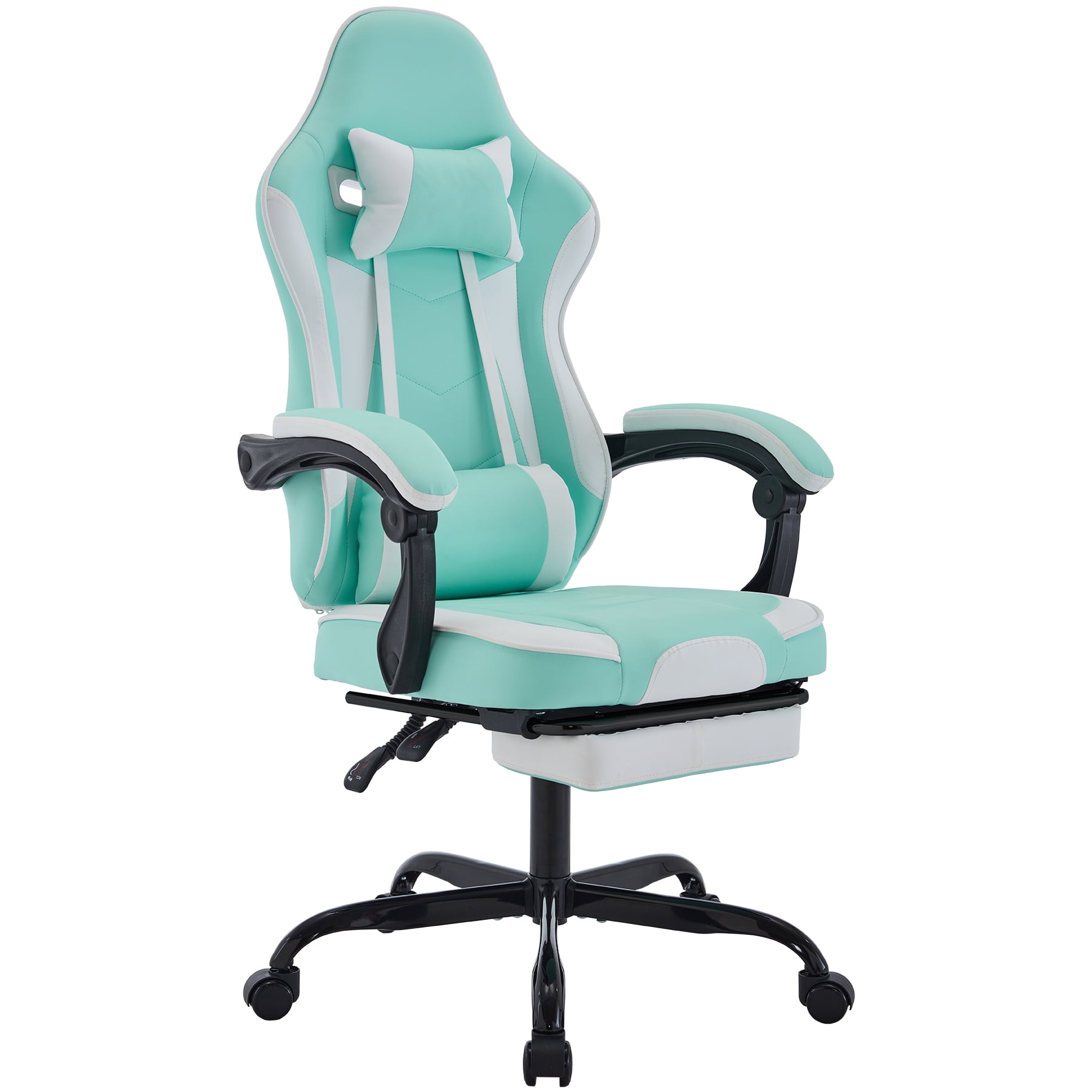 New Gaming Chair, Ergonomic Computer Chair with Footrest and Massage ...