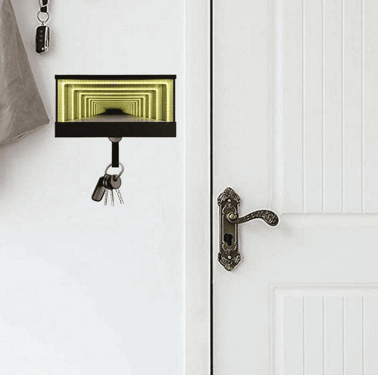 New Garage Key-Holder, Car Garage Keys, Wall Mount, with LED Lamp ...