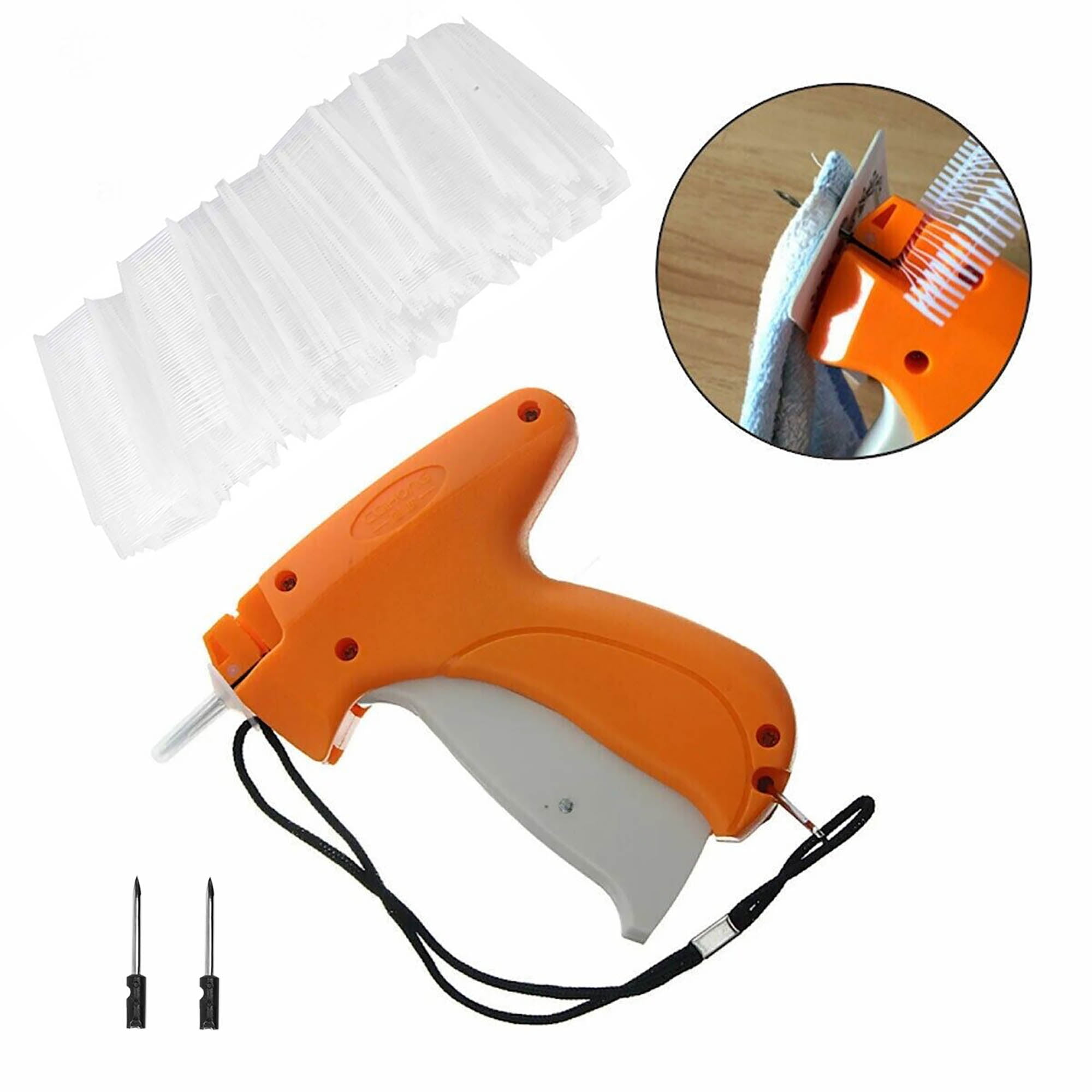 Garment Clothing Label Tagging Gun with 2000 BARBS, 2 Needles, PLASTIC ...