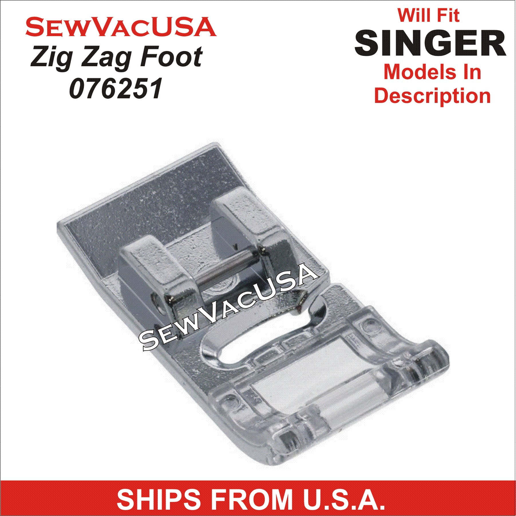 New General Purpose Foot 076251 Fits Singer Quantum Futura Models In ...