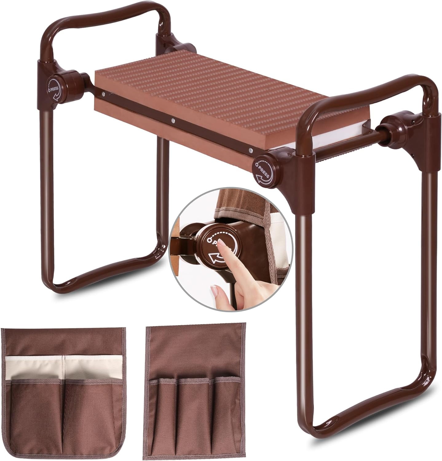 New Generation Foldable Garden Kneeler and Seat Bench, Heavy Duty ...