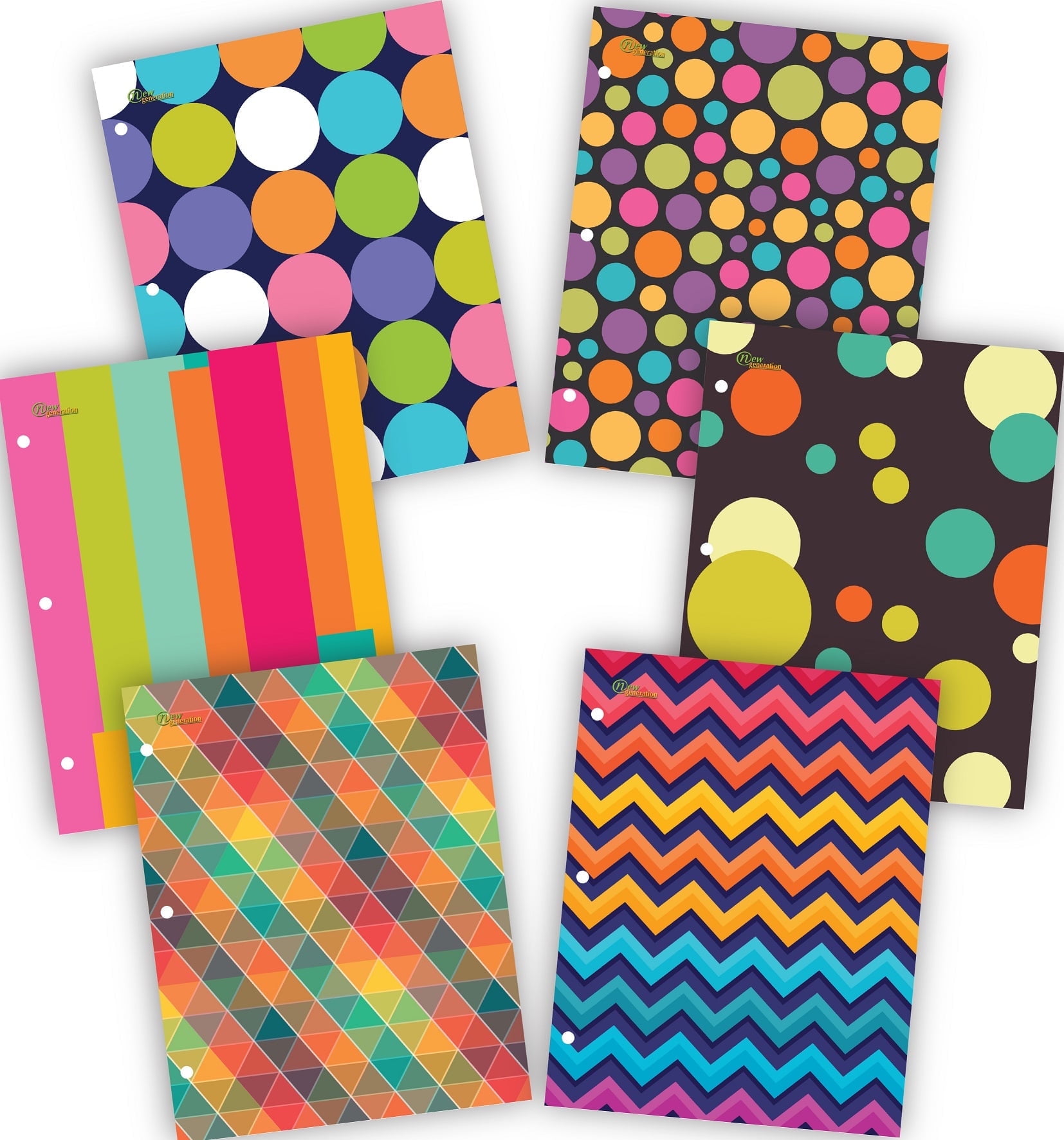 New Generation 2 Pocket Folders - School Supplies, Heavy Duty ...