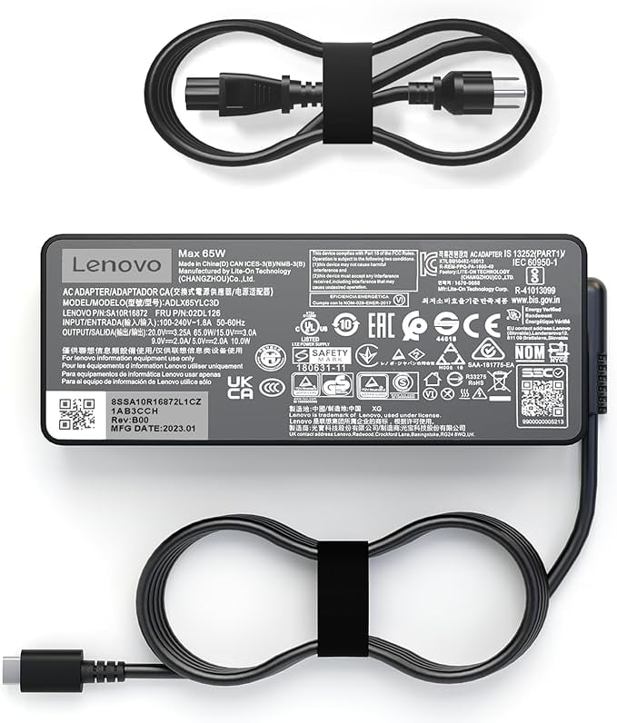 New Genuine 65W USB-C Type-C Charger Adapter for Lenovo ThinkPad T480 ADLX65YLC3A - Walmart.com