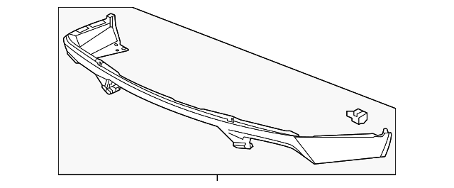 New Genuine Acura Rear Bumper Garnish Trim Lower OE 04716TYBA20ZZ ...