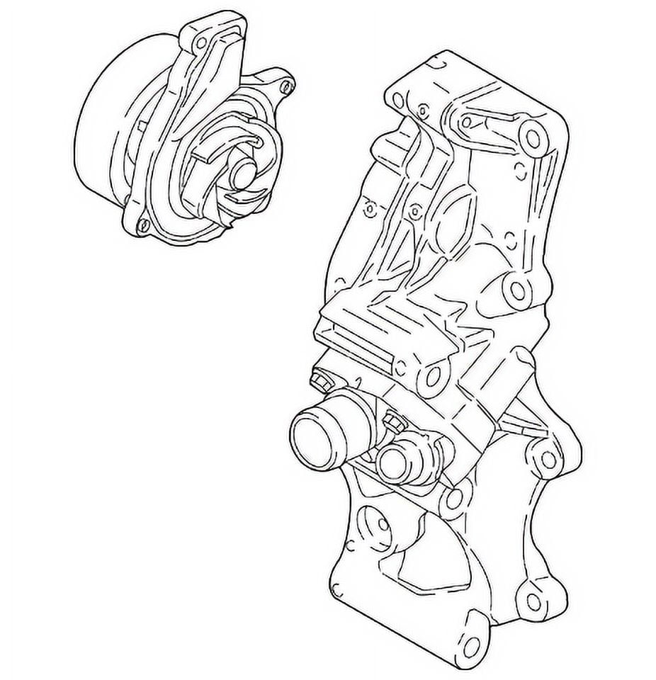 New Genuine BMW Coolant Pump With Thermost (2016-2019) OE 11518601366 ...