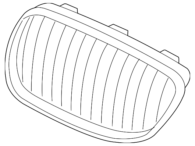 New Genuine BMW Grille Chrome Right (2008-2013) OE 51137179656 ...