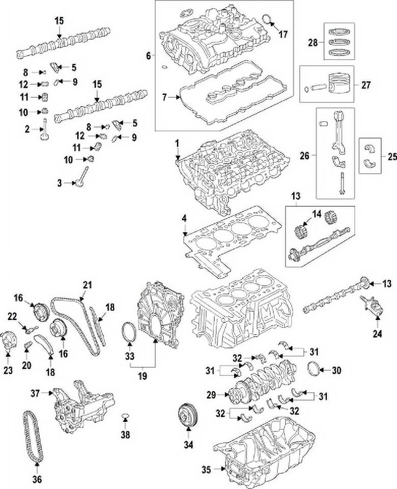 New Genuine BMW Shaft Seal (2021-2022) OE 11378662525 - Walmart.com