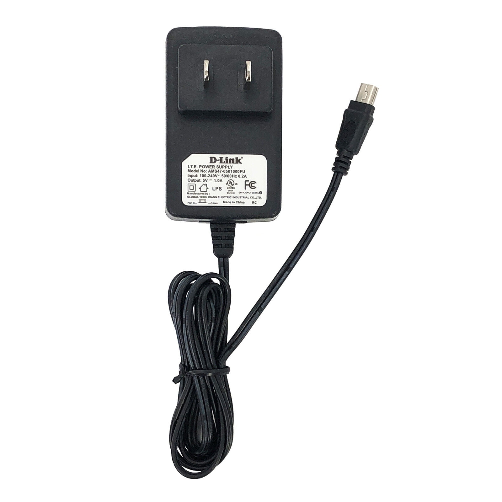 New Genuine D-Link AMS47-0501000FU Wall AC/DC Power Adapter 5V 1A USB ...
