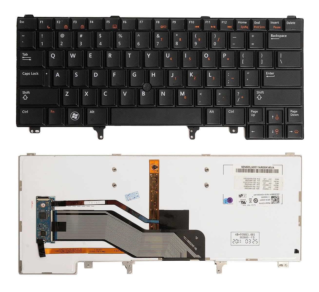 New Genuine Dell Latitude E6320 E6330 E6420 E6430 E6440 US Keyboard ...